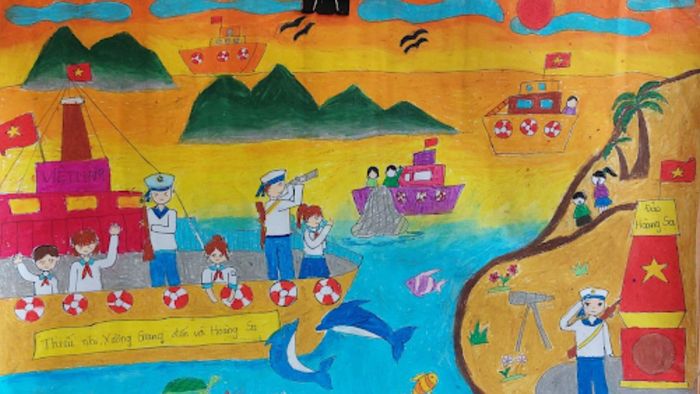 Hơn 40 bức tranh vẽ biển đảo Việt Nam đẹp mê hồn không thể bỏ lỡ